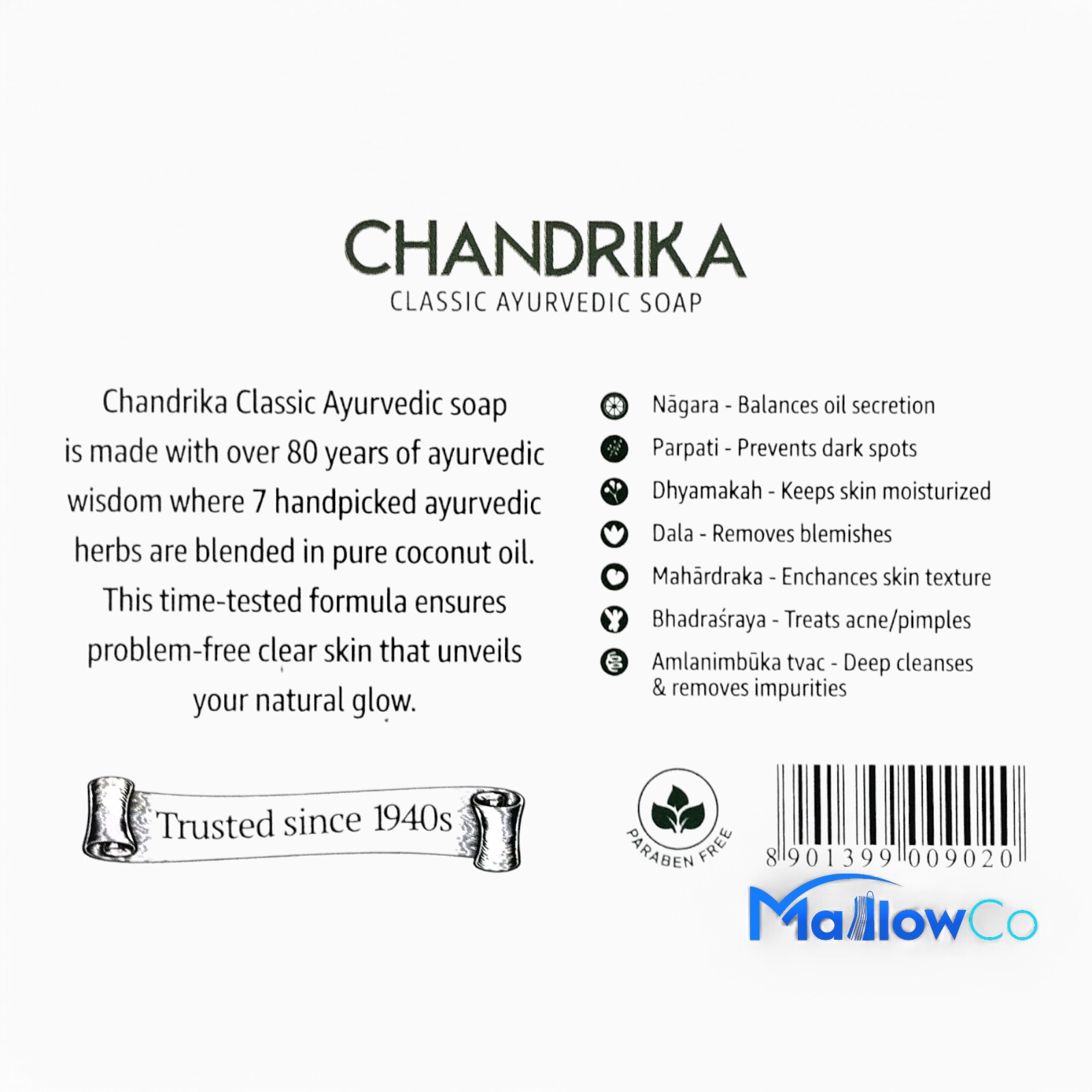 Chandrika Classic Ayurvedic Soap | Natural Skincare ...